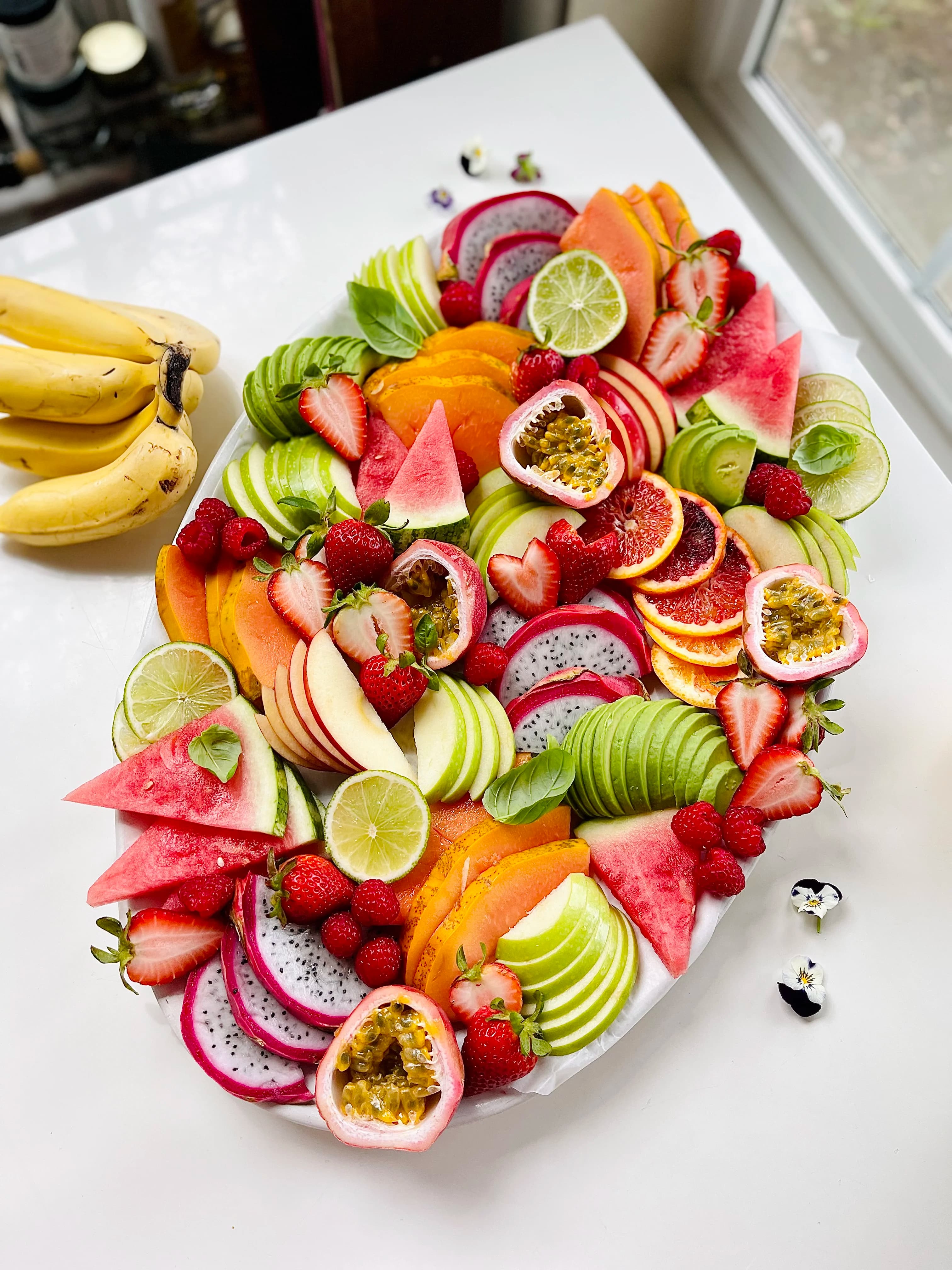 Tropical Fruit Platter by theplattergirl
