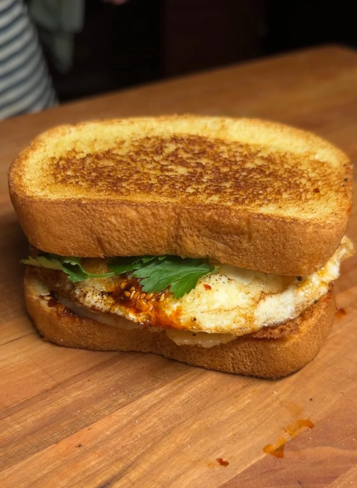 Smashed Sausage Egg & Cheese Sandwich