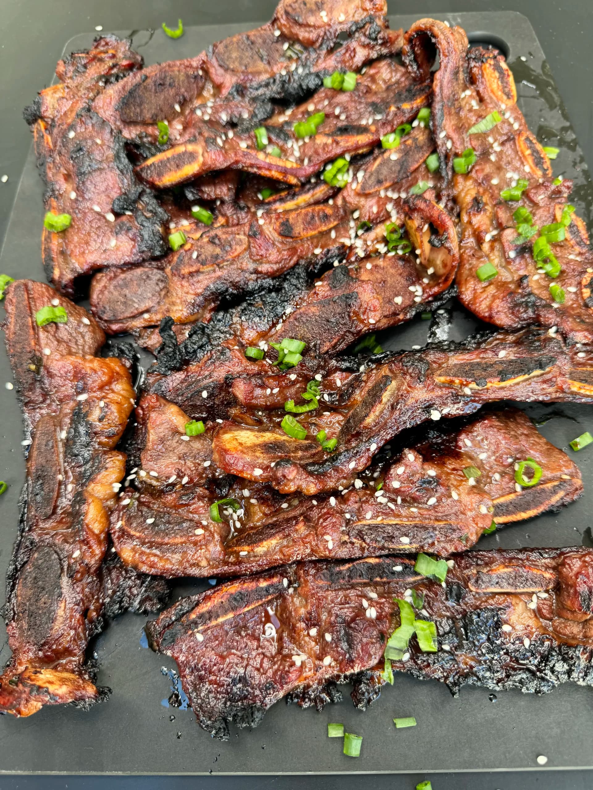 Korean Style Marinated Flanken Beef Ribs by cookingwithfire