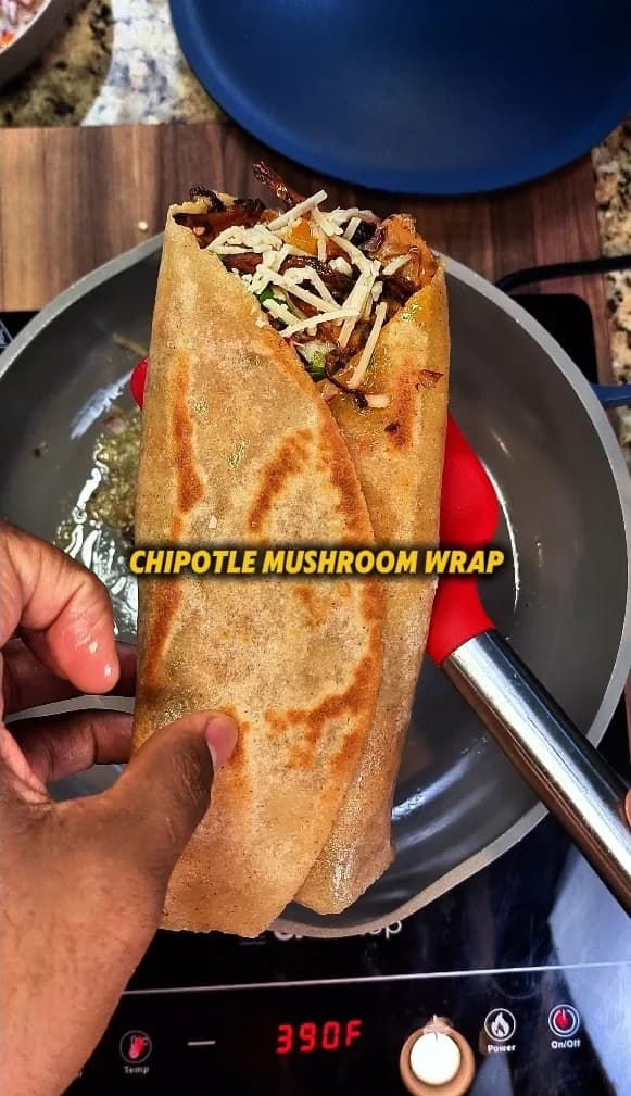 Chipotle Mushroom Wrap by plantbasedbrandon