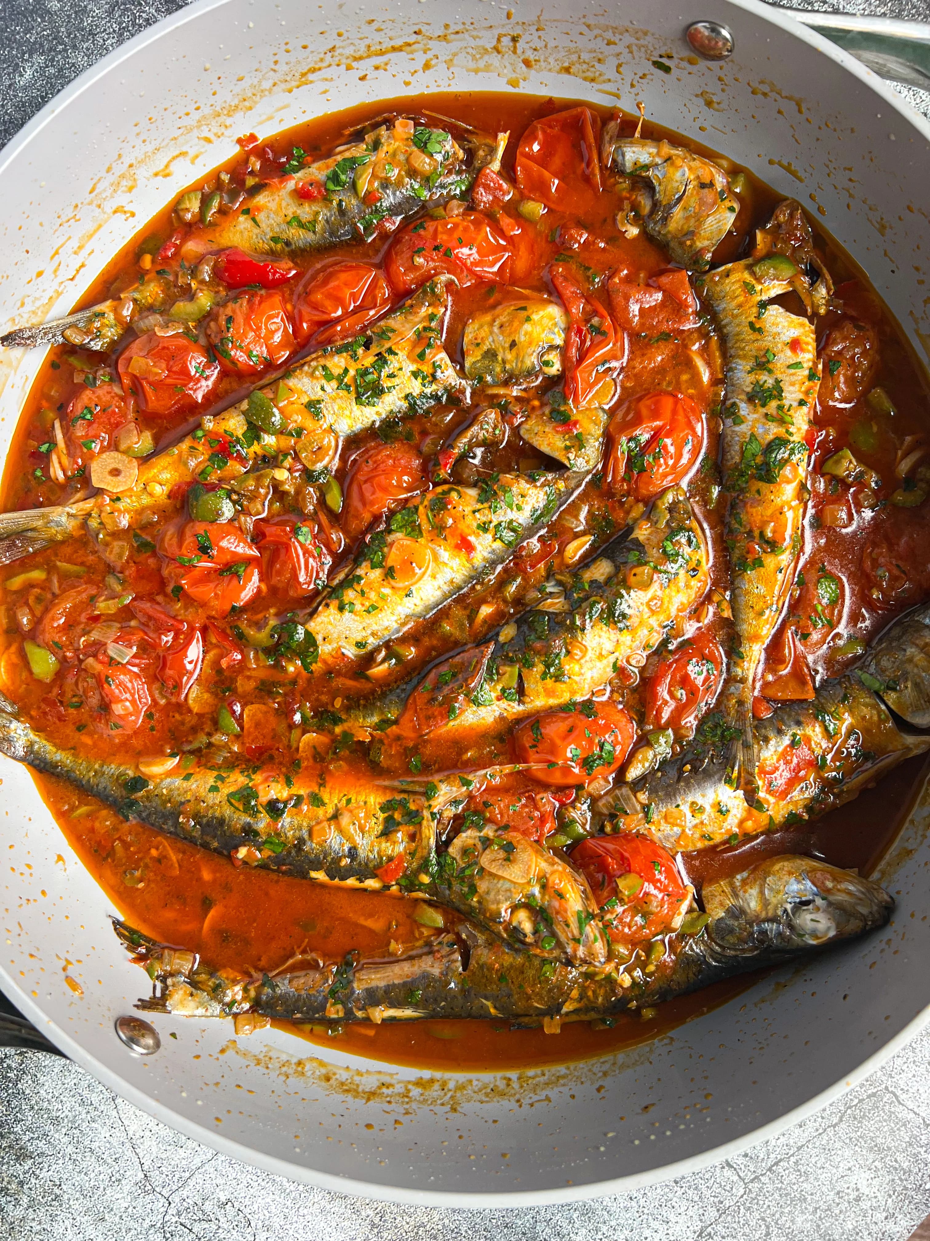 Spicy Sicilian Sardines in Calabrese Pepper & Olives Sauce | Provecho