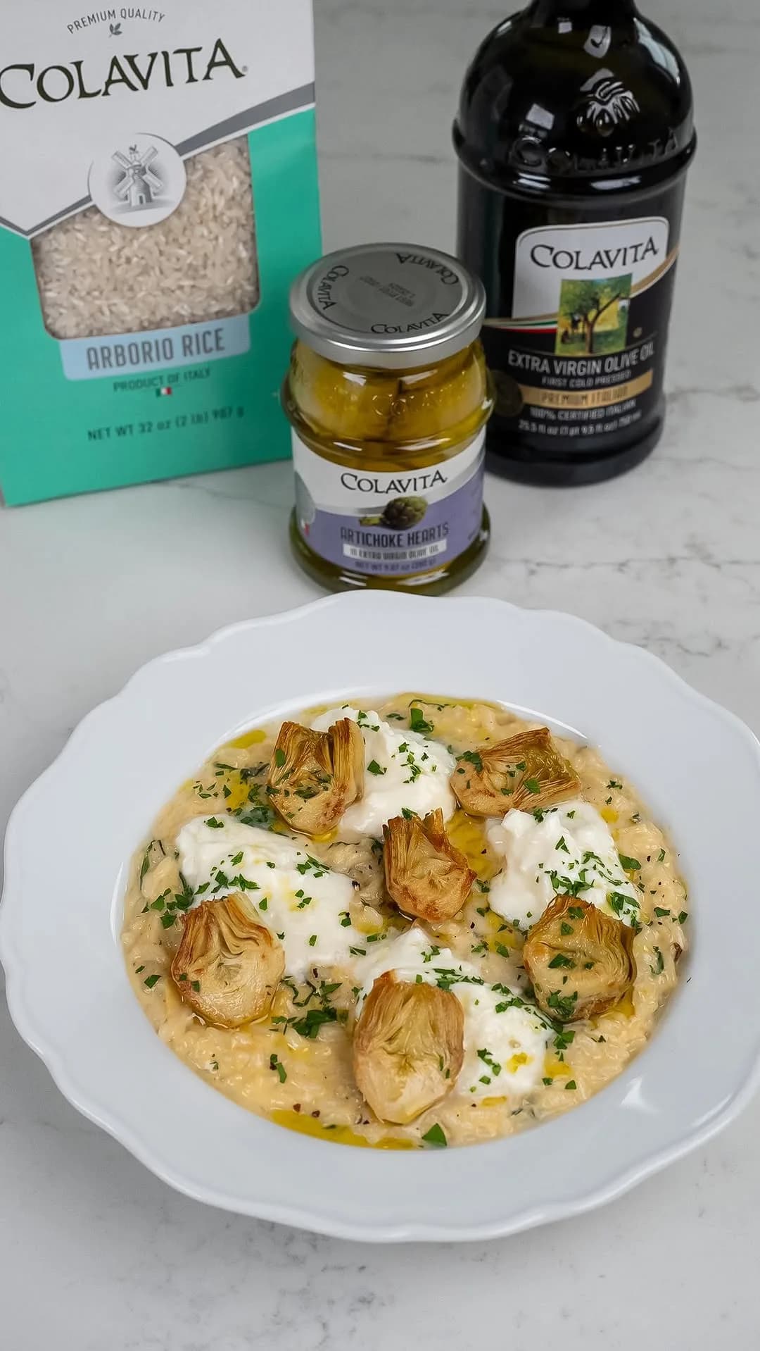 Artichoke & Burrata Risotto