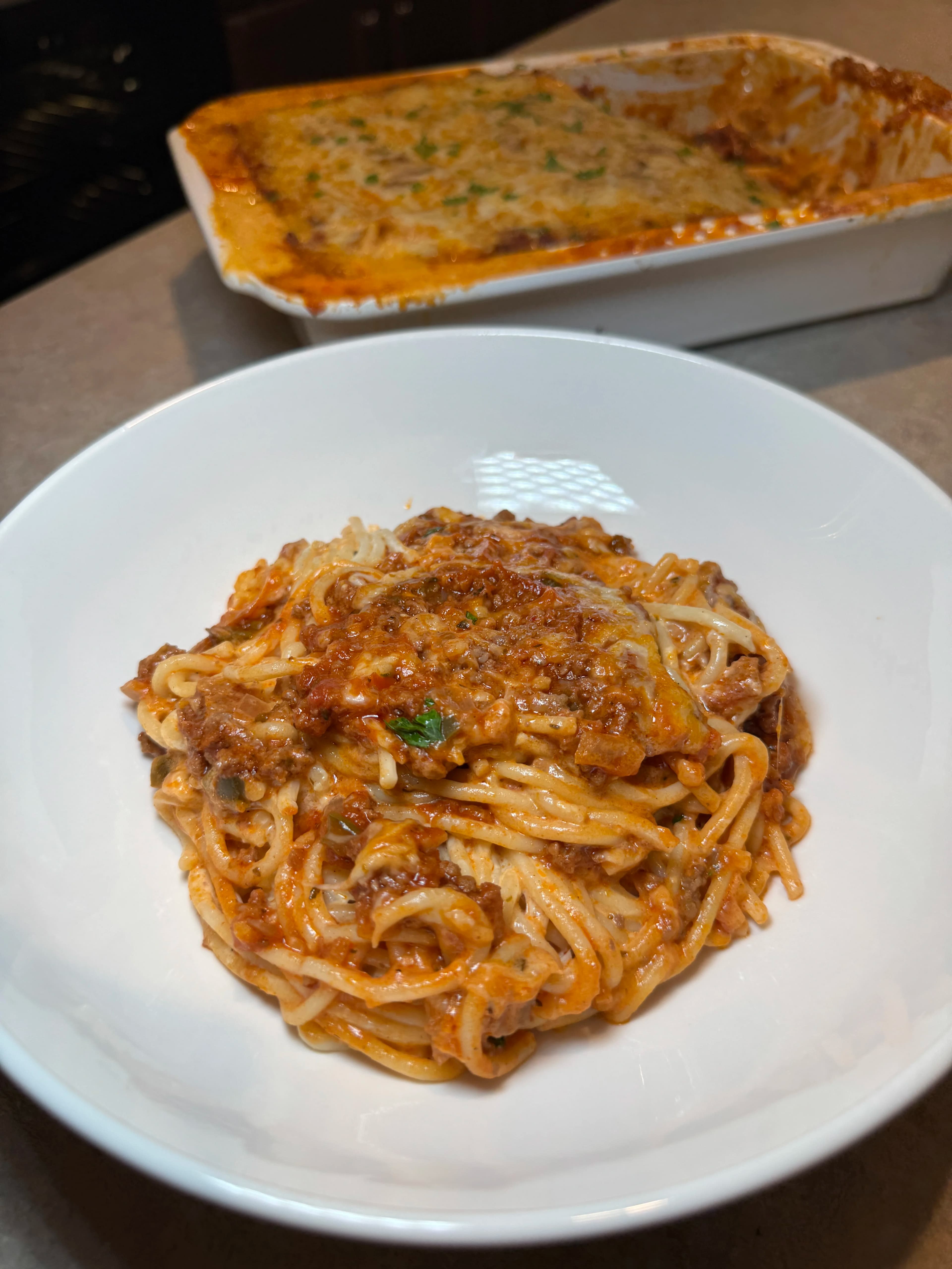 Creamy Baked Spaghetti | Provecho
